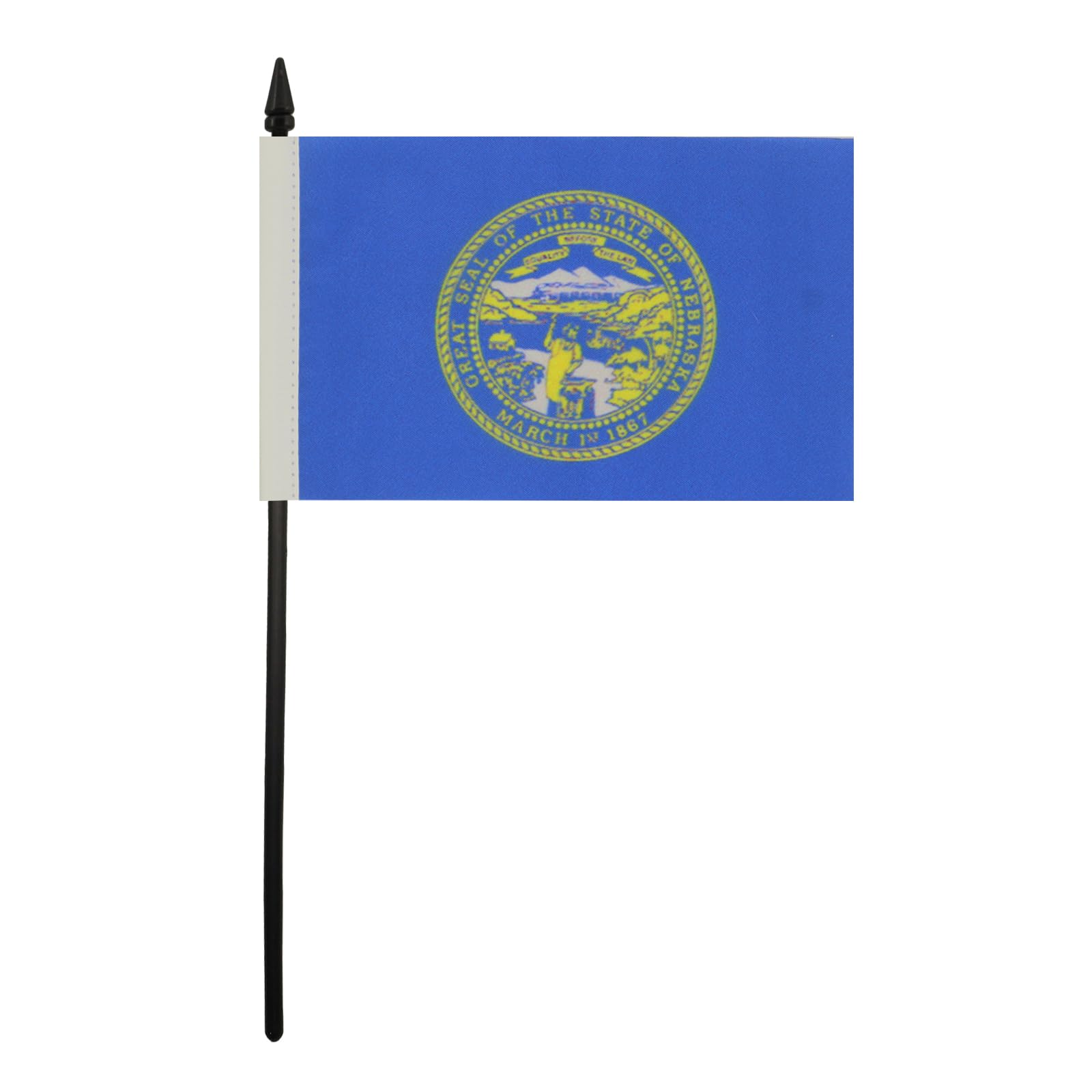 AZ FLAG – Nebraska Table Flag 4” x 6” – US state of Nebraska Office ...