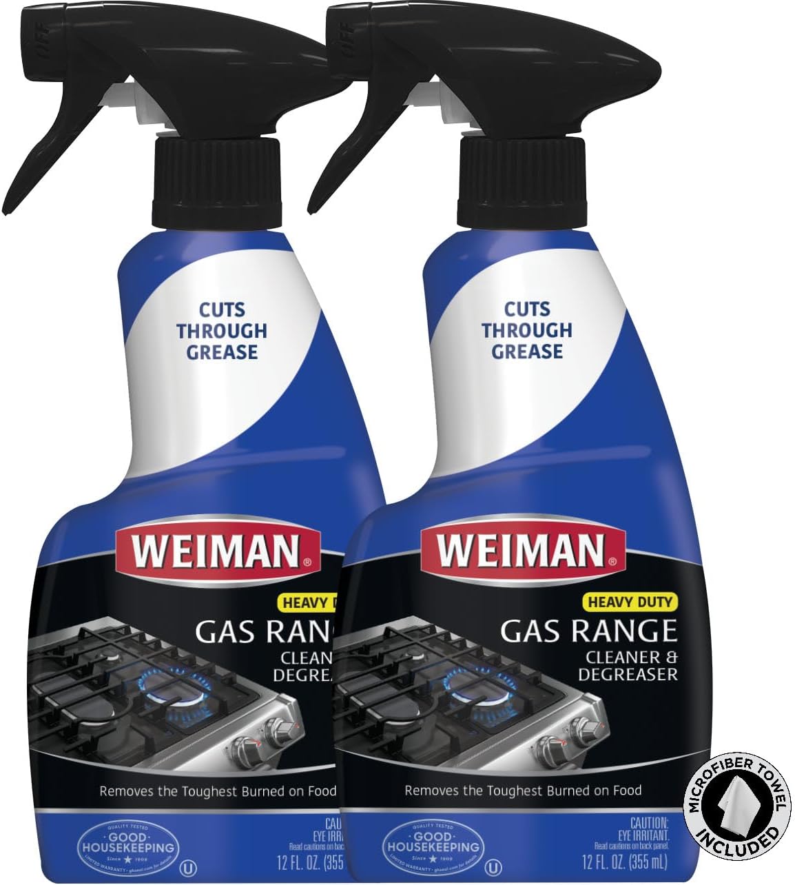 Amazon.com: Weiman Heavy Duty Gas Range & Stove Top Cleaner and ...