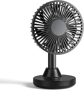 Amazon.com: SETMSPACE USB Desk Fan, Oscillating Desk Fans Small Quiet ...