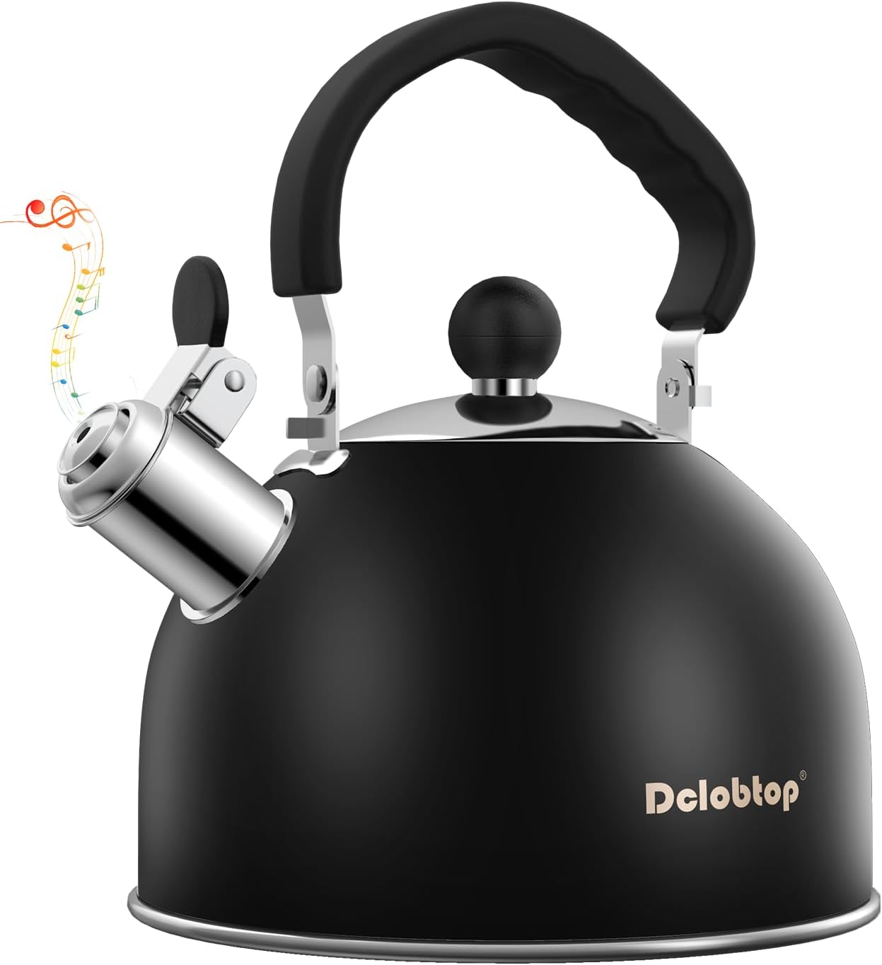 Amazon.com: Premium Stainless Steel Tea Kettle for Stove Top - 2 Quart ...