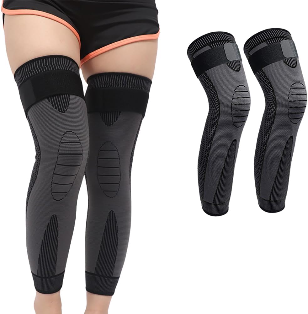 Sweet seven Compression Leg Sleeves for Men and Women - Full Leg ...