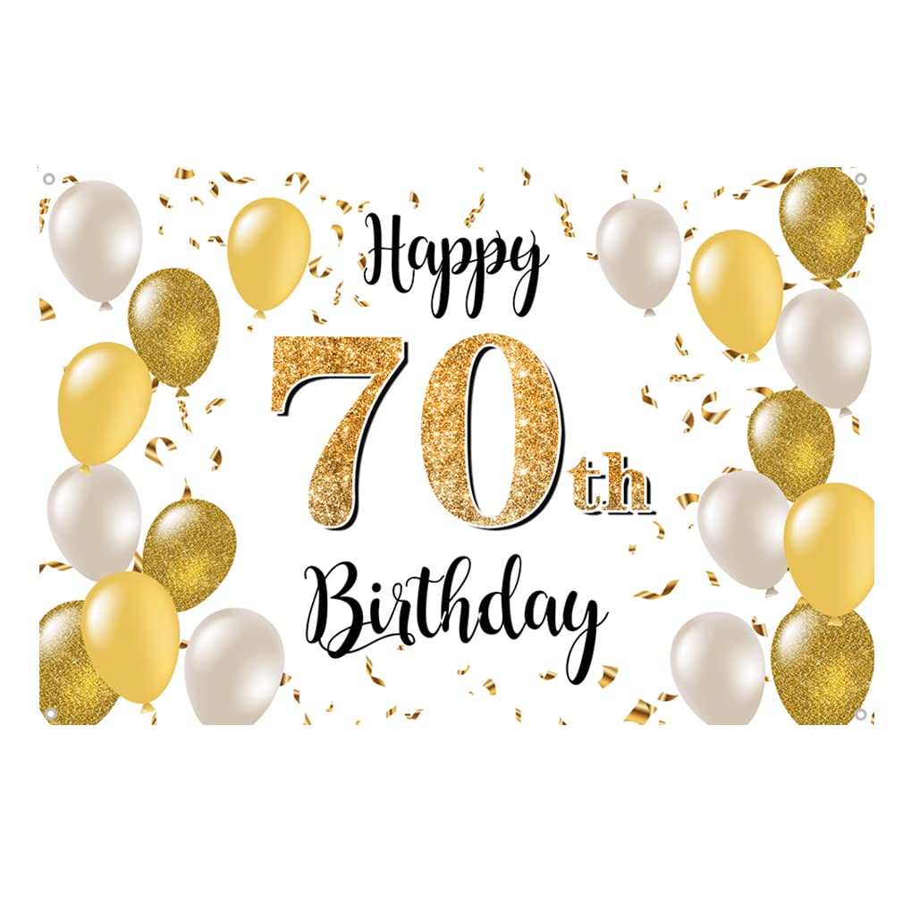Happy 70th Birthday Posters 70th Birthday Backdrop | Anniversary Photo