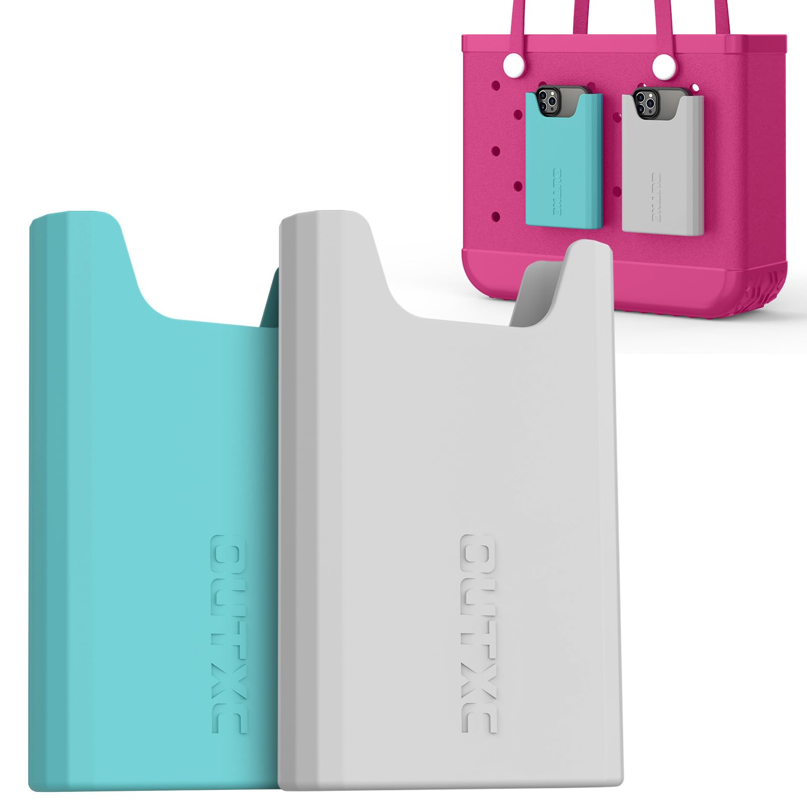 Amazon.com: OUTXE 2 Pack Silicone Phone Holder for Bogg Bag, Phone Case ...