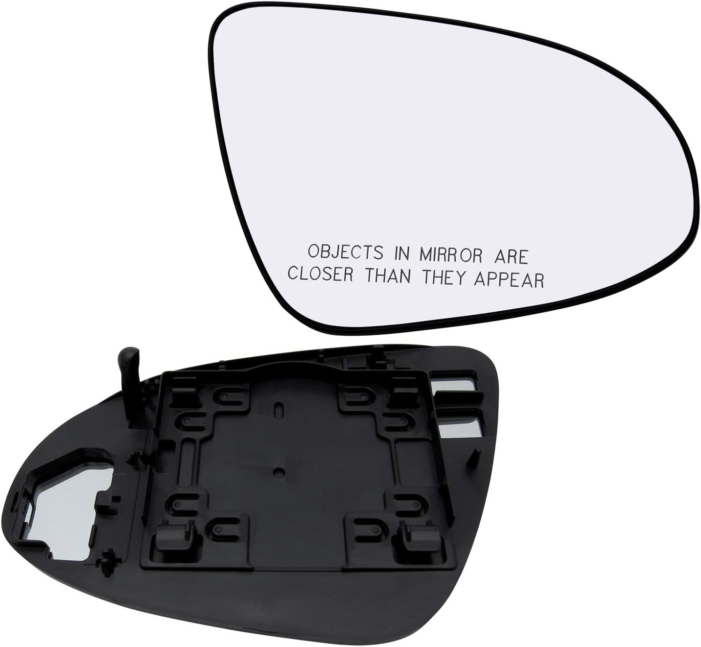 Amazon.com: Passenger Side Mirror Glass Assembly With Plastic Backing ...