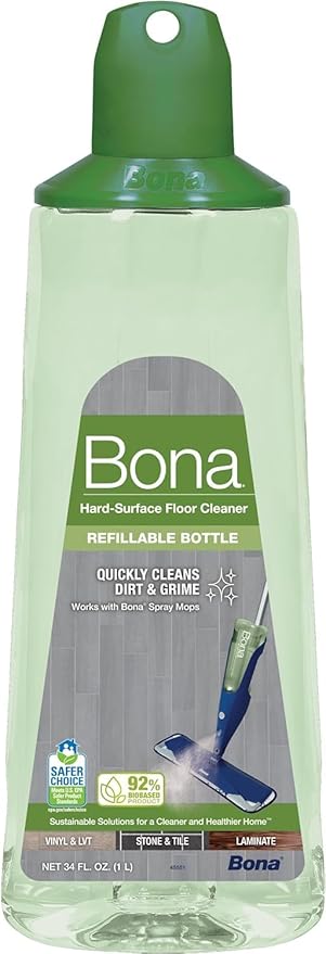 Amazon.com: Bona Multi-Surface Hard Floor Cleaner Spray Mop Cartridge ...