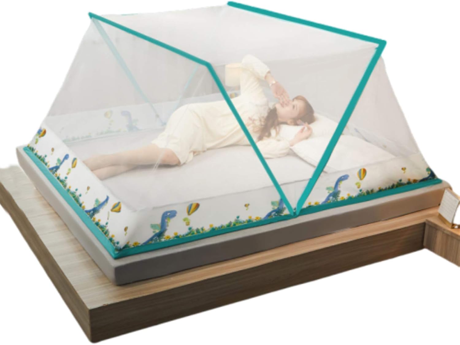Amazon.com: Folding Mosquito Net Tent for Bed, Bed Anti-Mosquito Cover ...