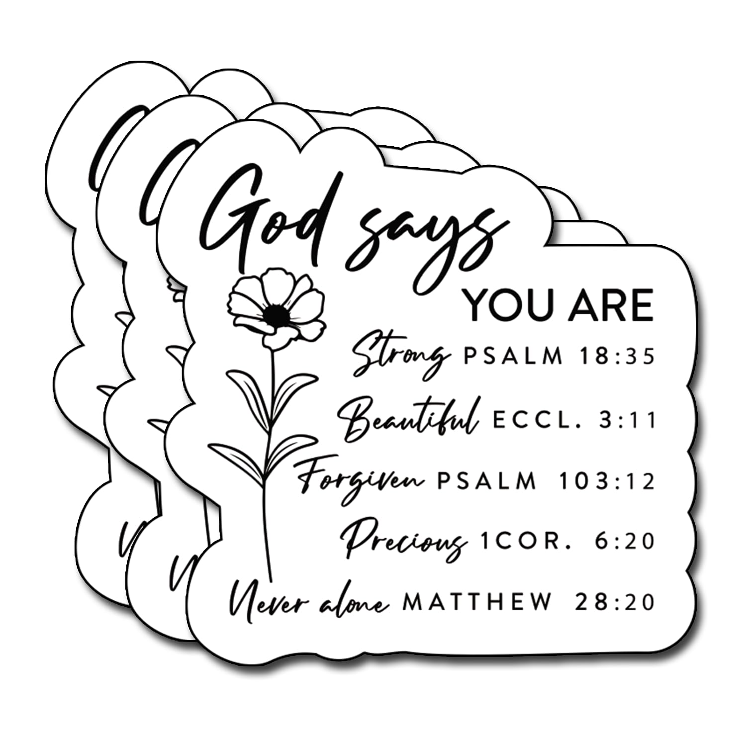 Amazon.com: (3Pcs) God Says You are Sticker, Christian Gifts Decorate ...