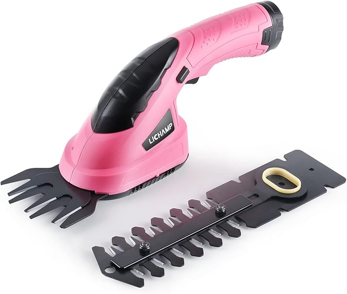 Amazon.com : Lichamp 2-in-1 Electric Hand Held Grass Shear Pink Hedge ...