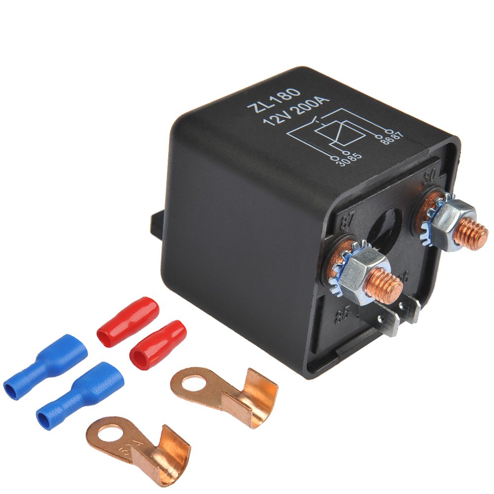 12V 200A Auto KFZ Relais Set,Relais Batterie Trennrelais,Auto Lkw ...