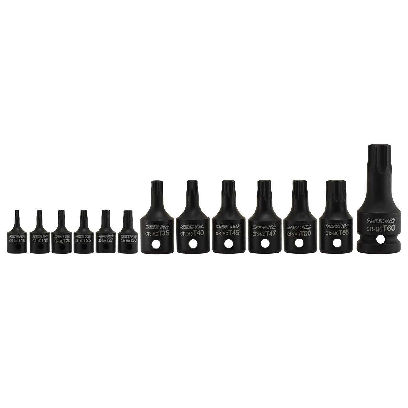 NEIKO 10281B Impact Torx Bit Socket Set | 13 Piece | 6 Point Star ...