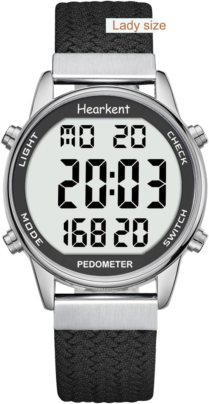Amazon.com: Pedometer Watch Senior Friendly No App/Phone Required ...