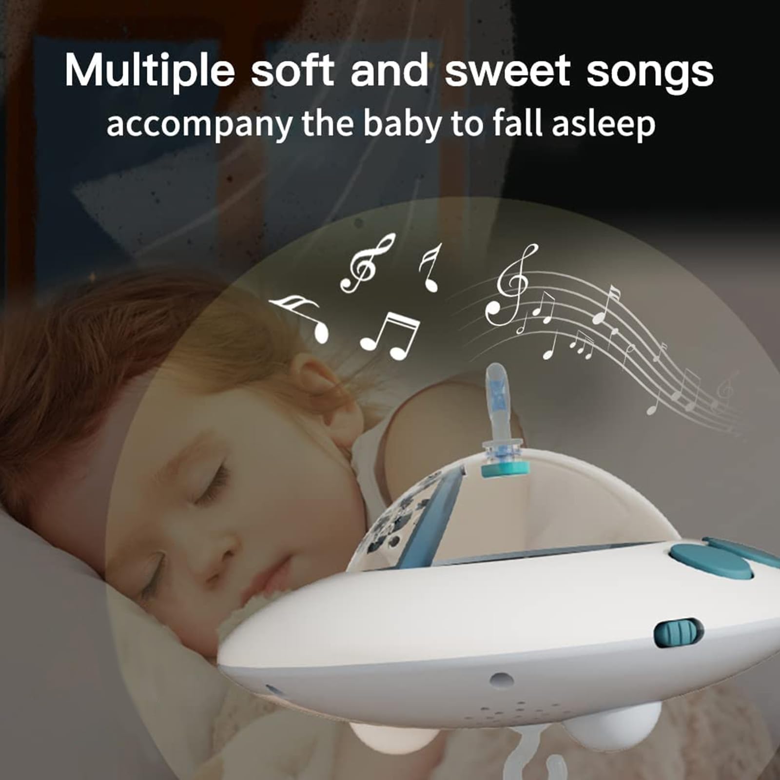 Snapklik.com : Eners Crib Mobile Music Box, Baby Mobile Spinner