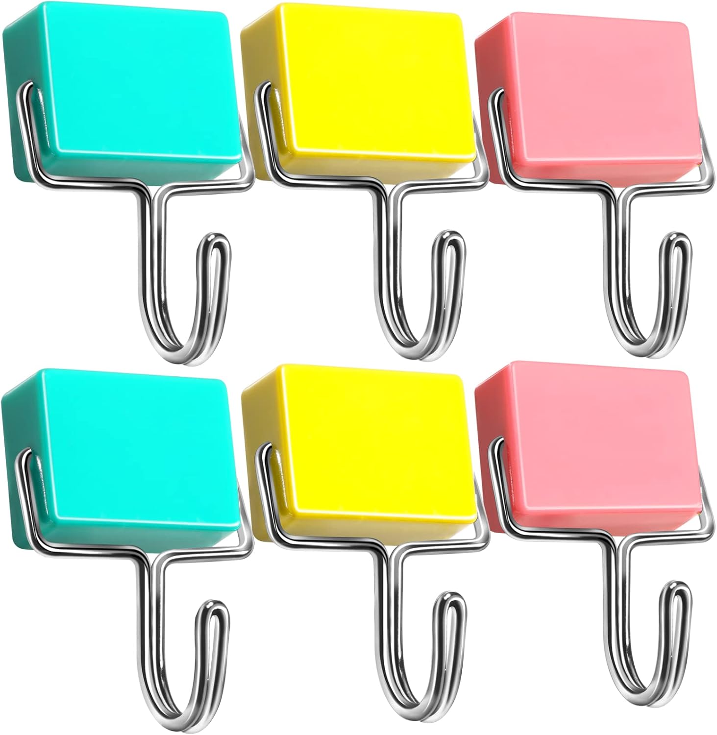 Amazon.com: LEOBRO Colorful Heavy Duty Magnetic Hooks for Refrigerator ...