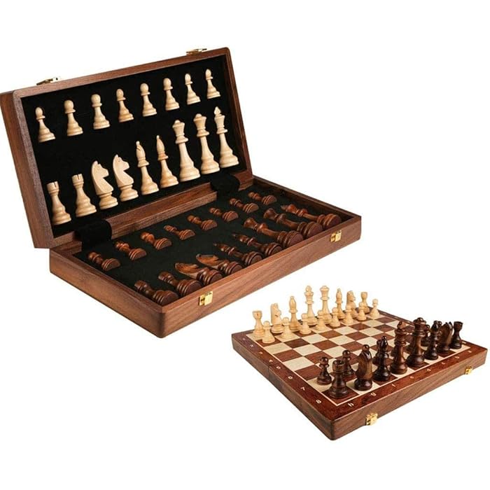 Buy Chess Set, Chess Board Set,Large Folding Wooden Chess Set Manual ...