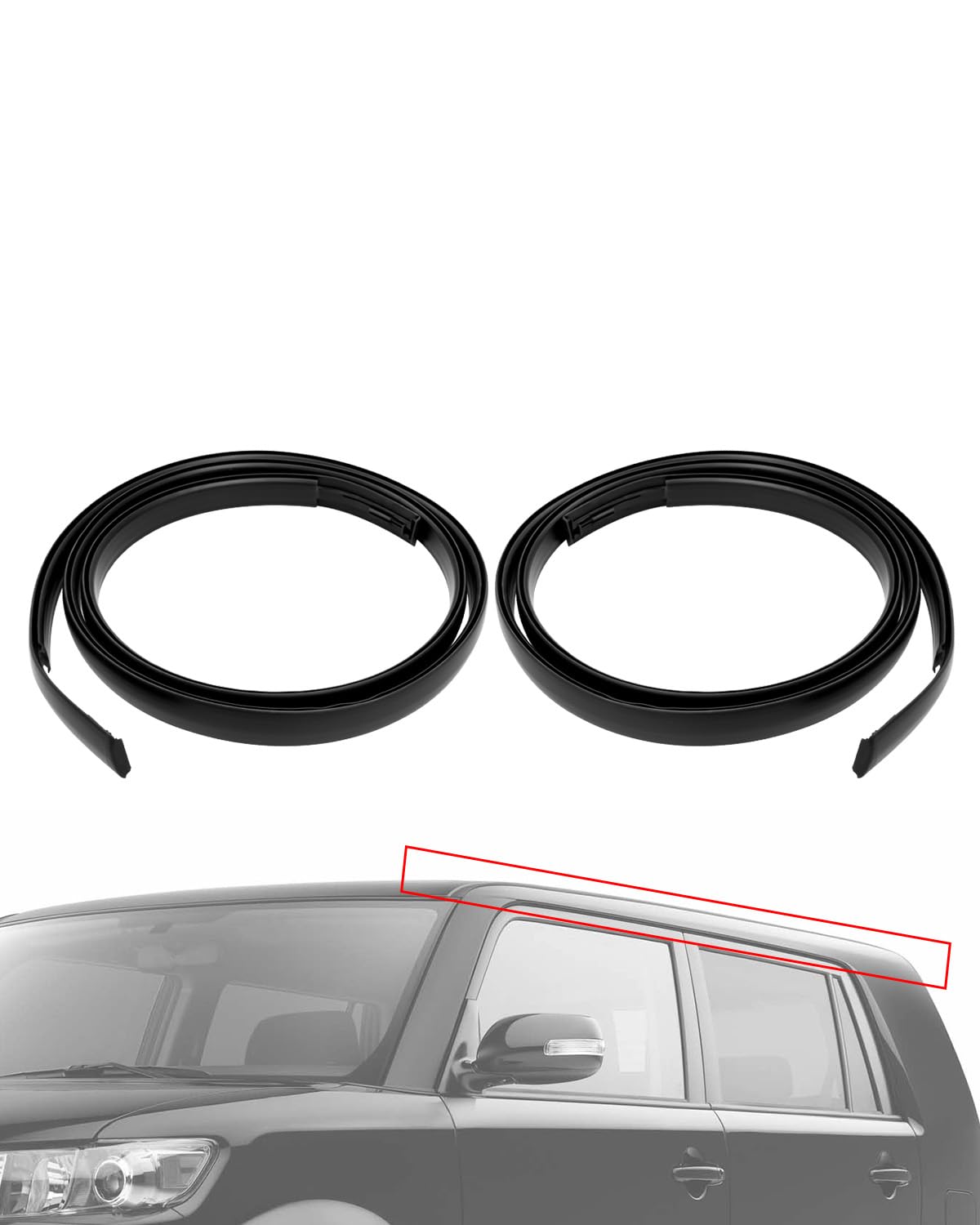 Amazon.com: 1 Pair Roof Molding Drip Weatherstrip Fit for Scion XB 2008 ...