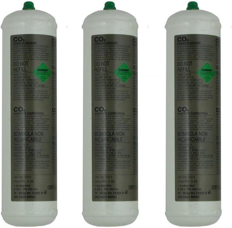 3 X Co2 Dispsable Gas Mig Welder Bottle Mini C02 Welding 60ltr : Amazon ...