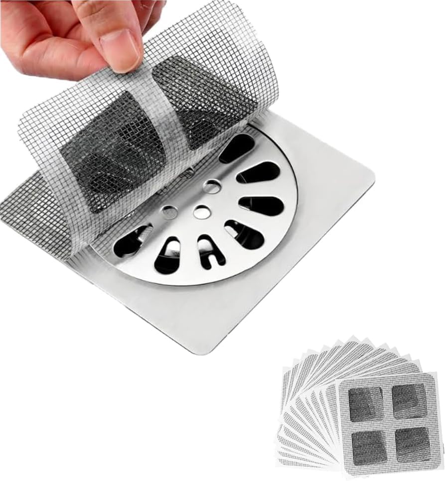 Disposable Hair Drain Stickers, 2025 Disposable Shower Drain Cover Hair ...