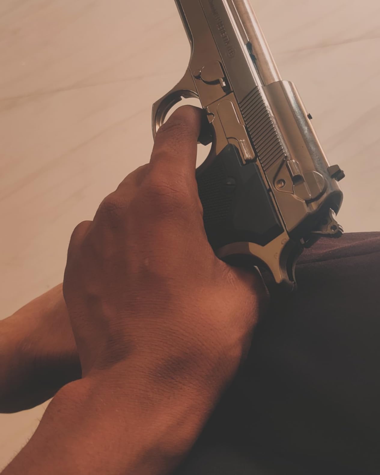 Niyanta Premium 9MM Big Size Gun Shaped Lighter Red Flame Windproof ...