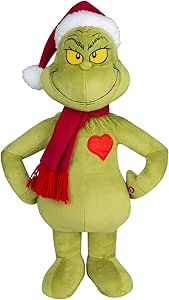 Amazon.com: Gemmy Grinch Holiday Greeter with Light Up Heart, Multi ...
