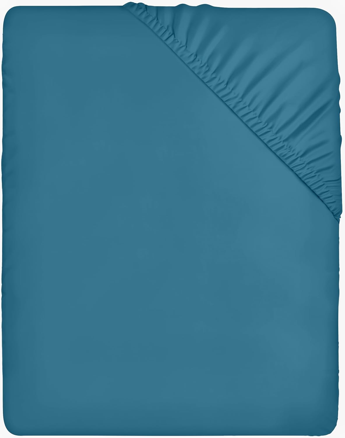 Utopia Bedding Fitted Sheet Double, Denim Blue - Deep Pocket 14 inch ...