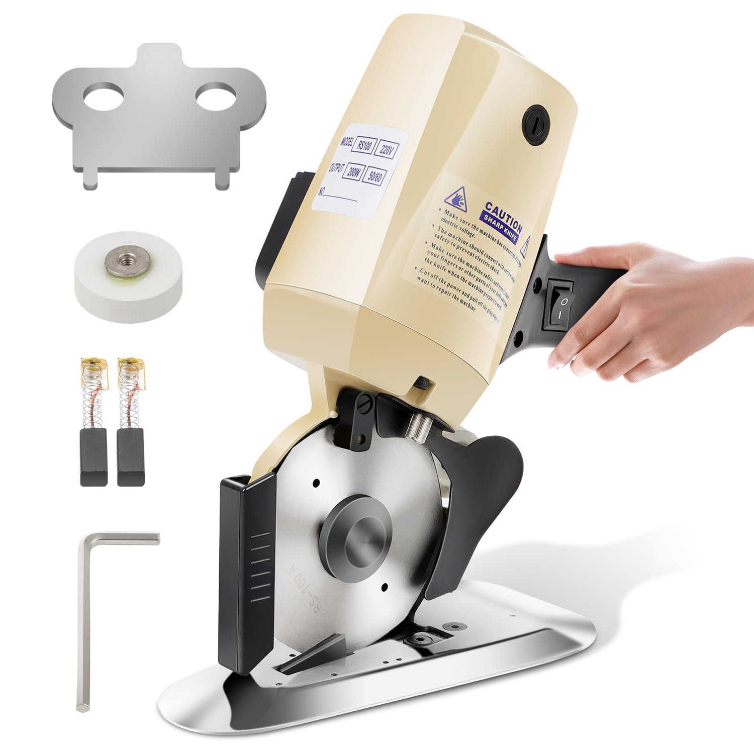 Amazon.com: Electric Rotary Fabric Cutter, 110V Electric Fabric Cutter ...