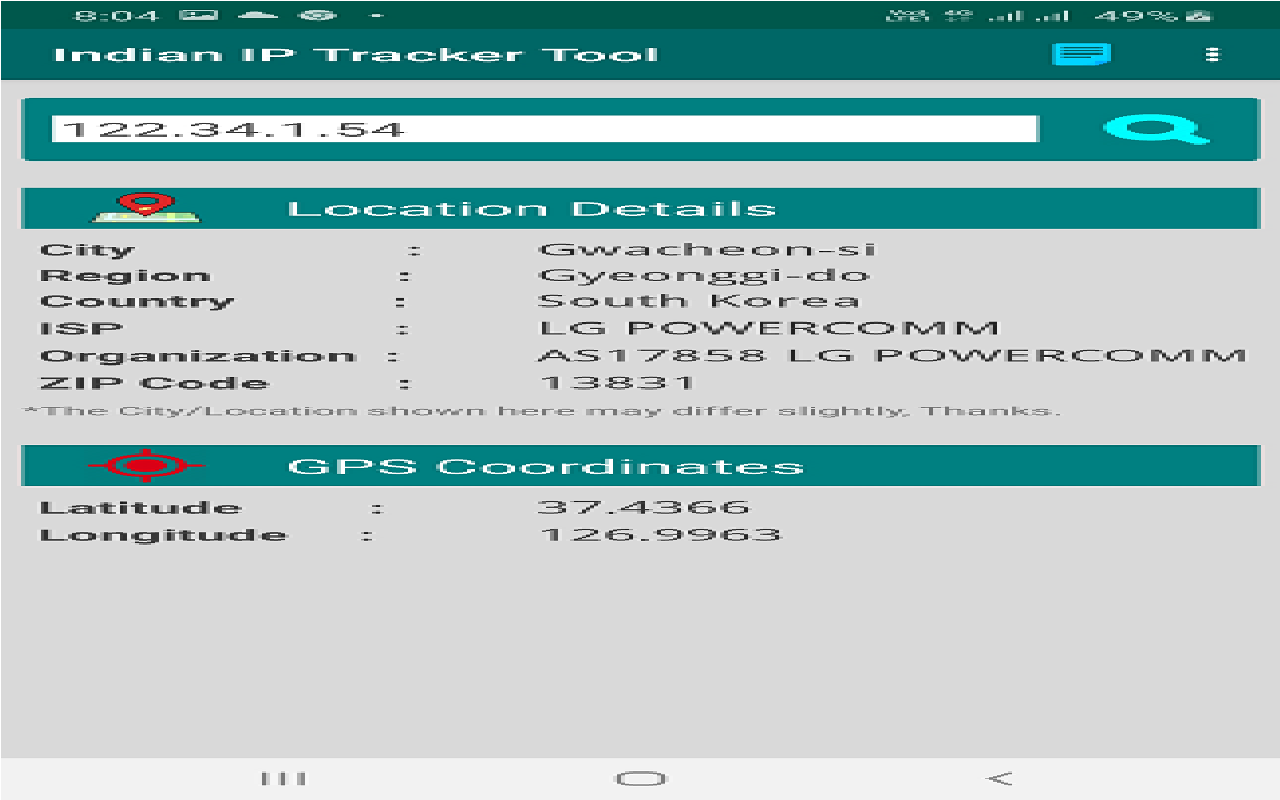 Indian IP Tracker Tool - App on Amazon Appstore
