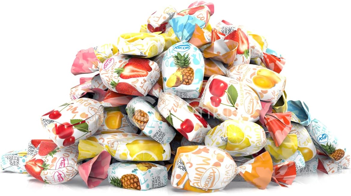 Amazon.com : Colombina Delicate Fruit Drops, 4 Assorted Fruit Candy ...