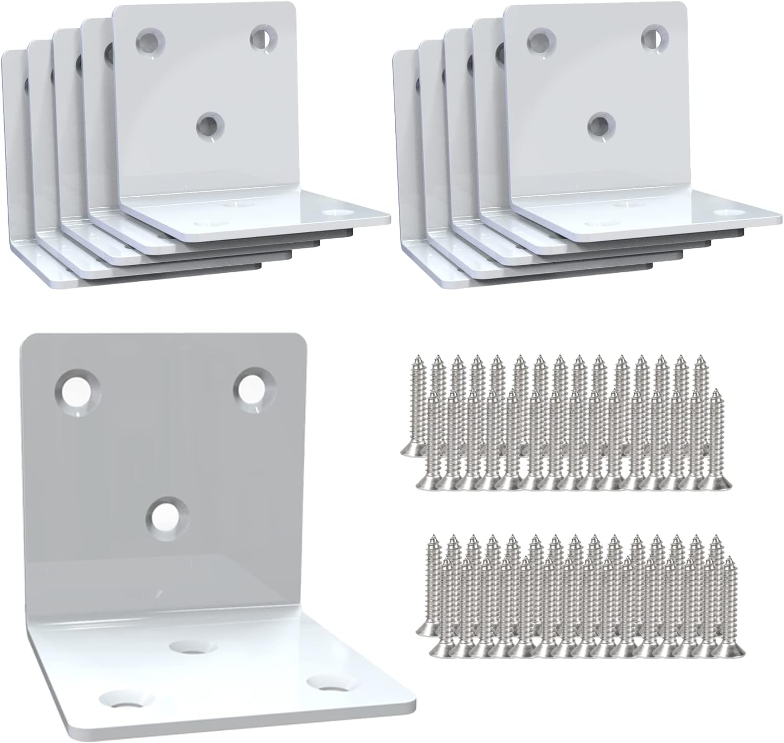 Amazon.com: KOMOHOM (8PCS) L Brackets Heavy Duty,90 Degree Angle ...