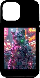 Amazon.com: iPhone 14 Plus Synthwave Retrowave Cat 70s 80s Colorful Graphic Case : Cell Phones ...
