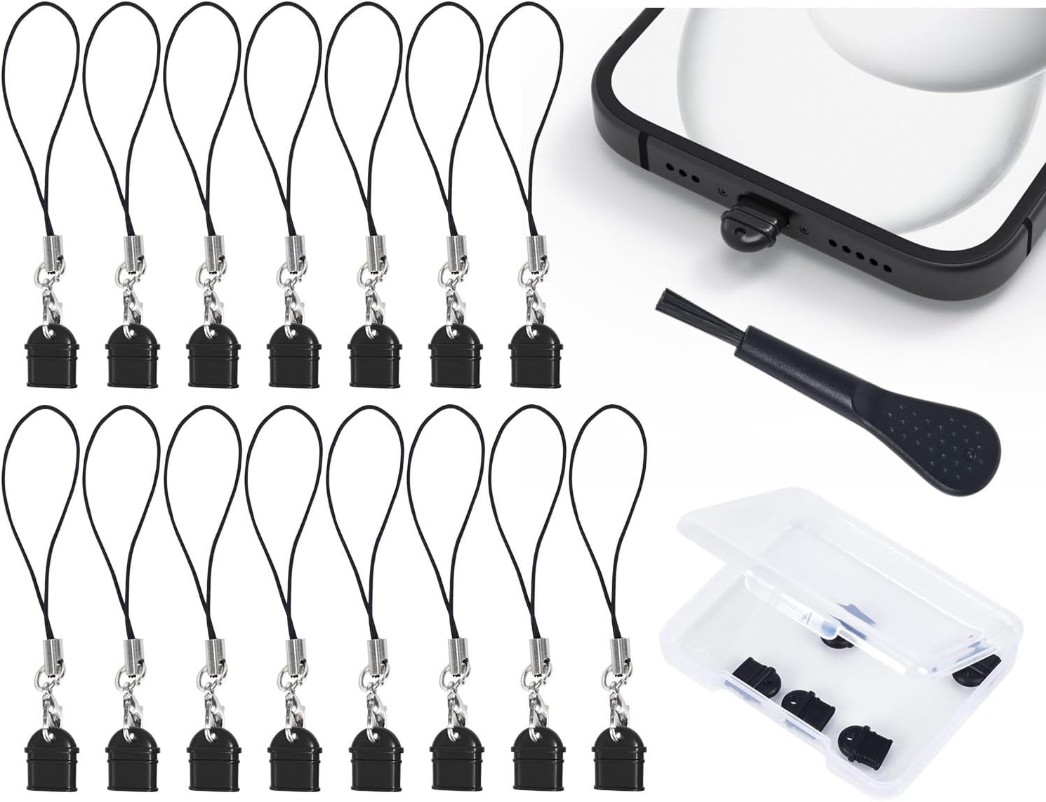 Amazon.com: TIDTALEO 10pcs Mobile Dust Plugs Anti- Stopper Accessories ...