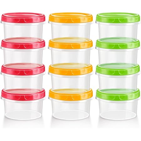 Amazon.com: TOFLEN Reusable Small Freezer Containers 8 Oz Plastic Food ...