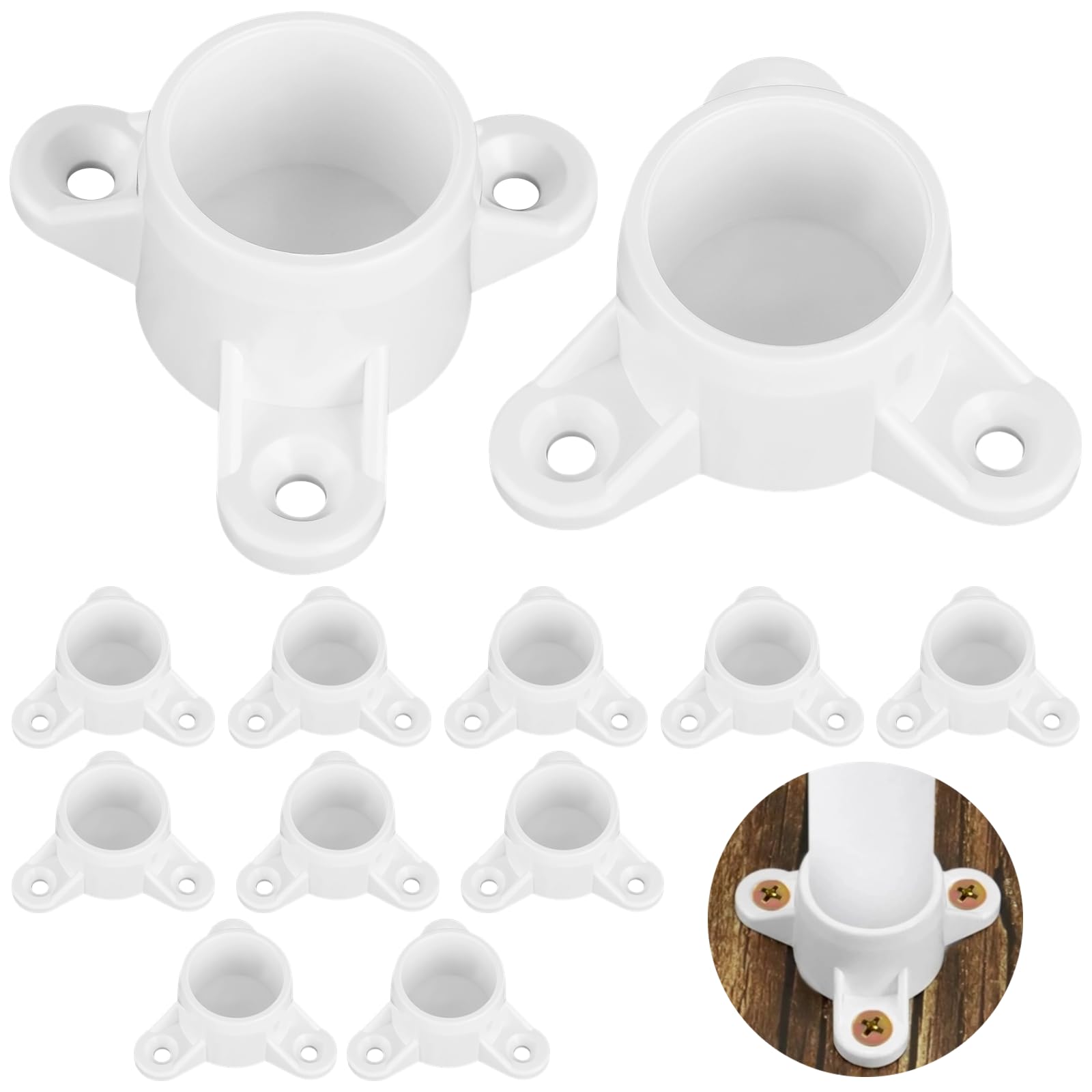 Snapklik.com : 20 PCS 3/4 PVC Furniture-Grade Table Leg Screw Caps ...