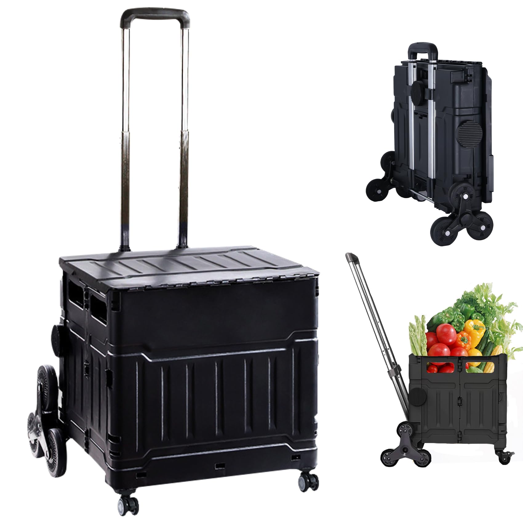Snapklik.com : Collapsible Rolling Crate