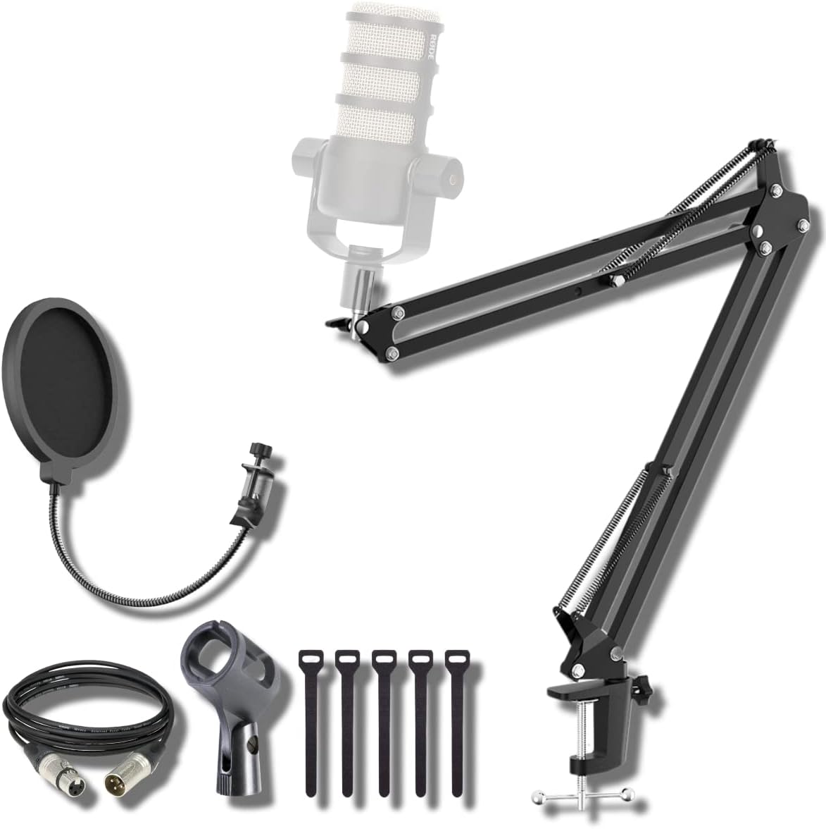 Amazon.com: StreamEye Boom Arm Mic Stand with Desktop Mount, Detachable ...