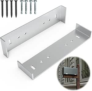 Amazon.com : Fixirons Metal Mailbox Mounting Bracket Large for ...