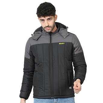Buy Boldfit Winter Jacket for Men Quilted Hooded Winter Jackets for Men ...