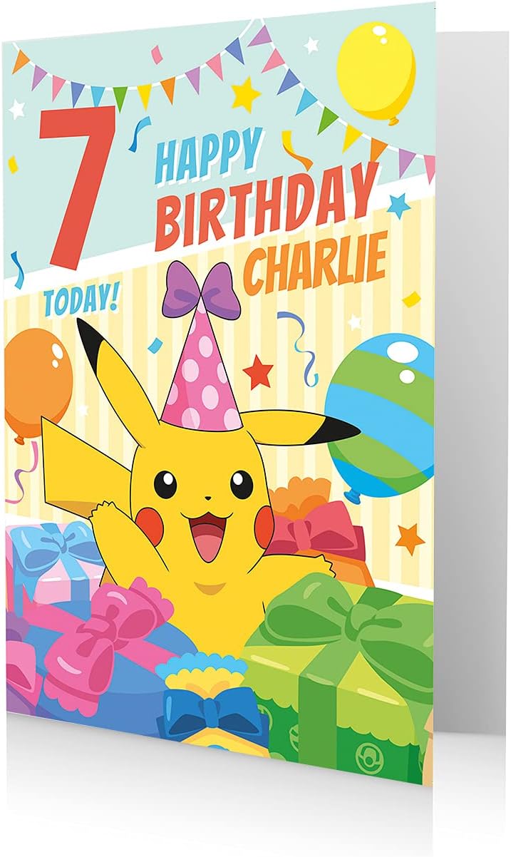Pokemon Birthday Card, Birthday Card for All, Birthday Card Pokemon ...