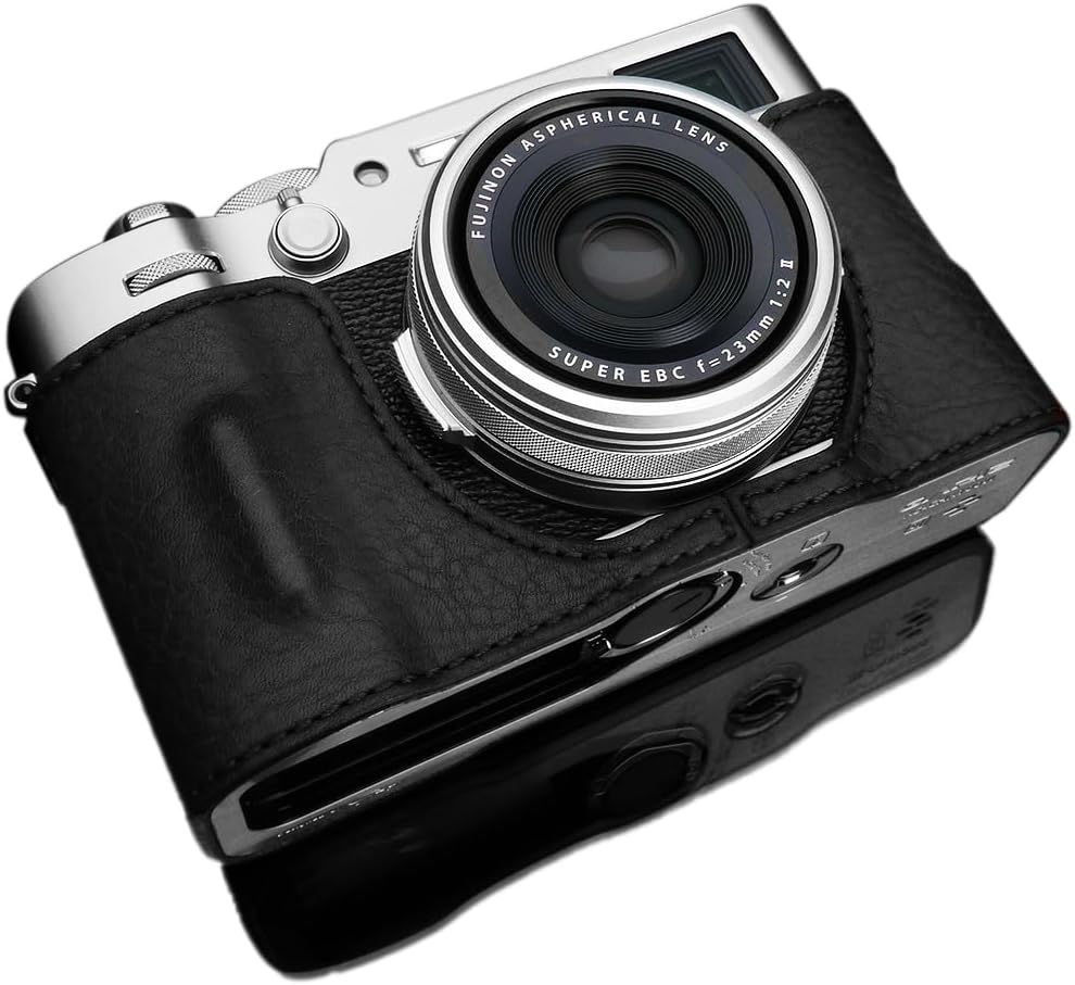 Amazon.com : GARIZ Genuine Leather Camera Case for FUJIFILM X100VI HG-X100VIBK Black : Electronics