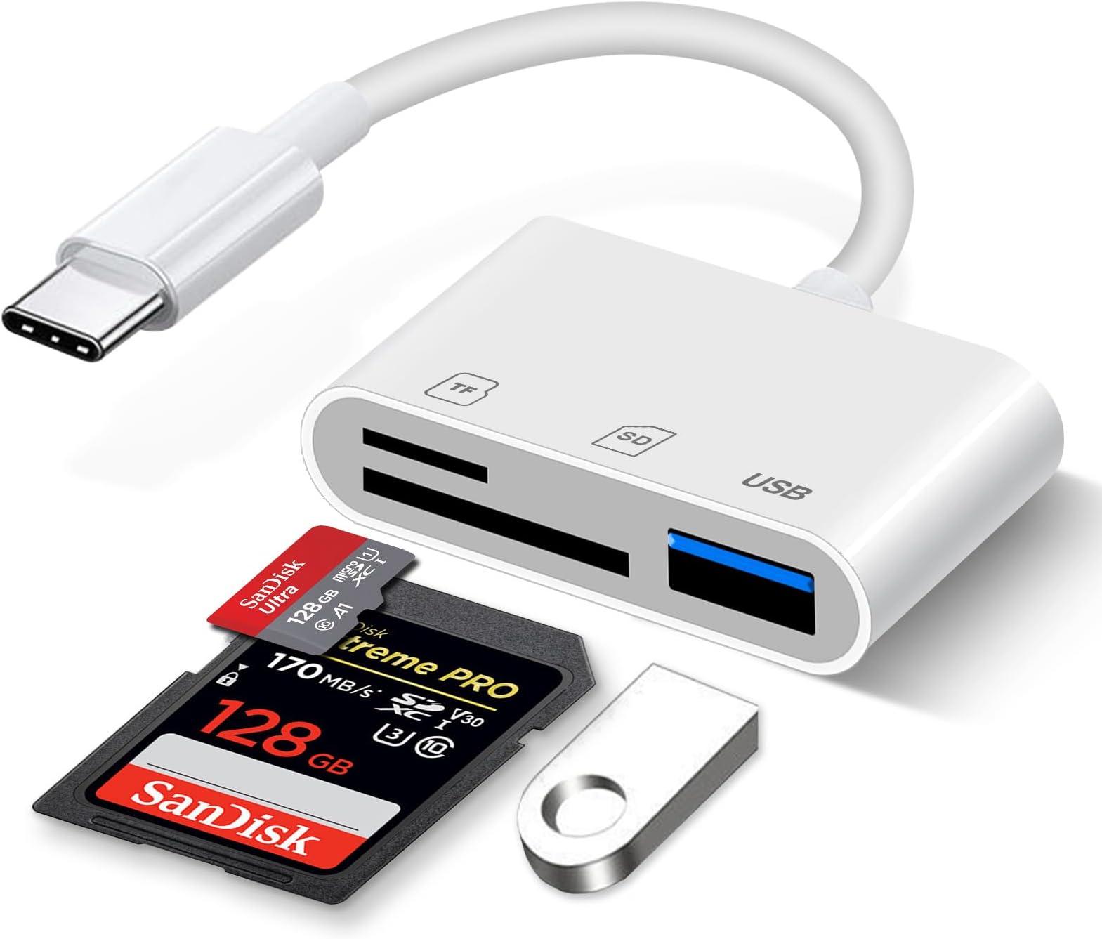 Lector de Tarjetas múltiples USB C, SD/TF/CF/Micro SD/XD/MS Lector ...