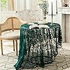 Amazon.com: Fhberni Green Lace Tablecloth Embroidered Elegant Floral ...