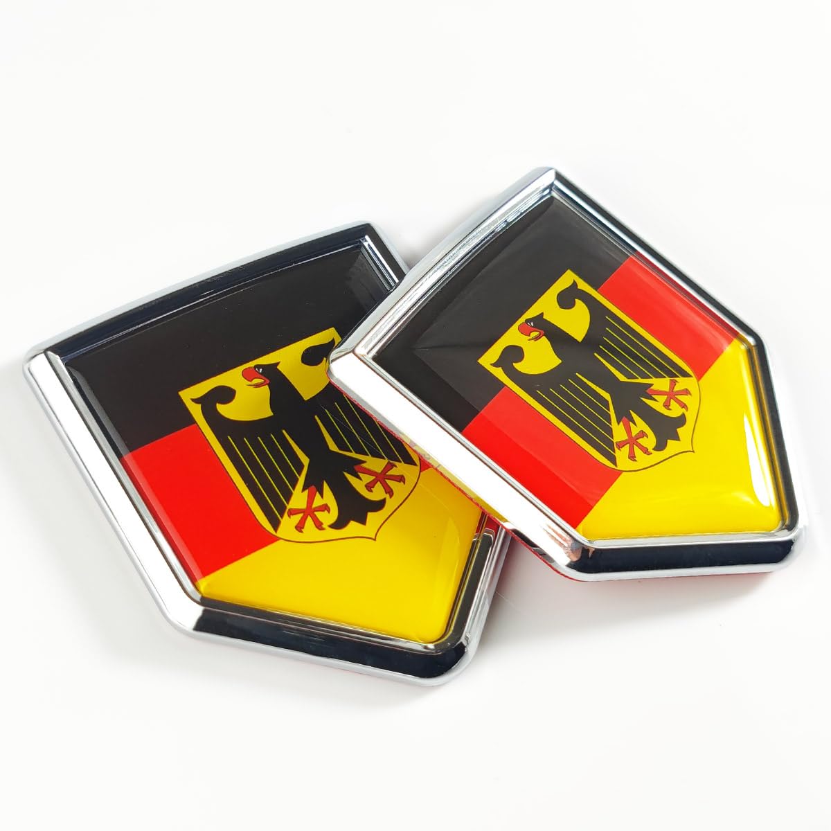 Logo Yamaha 3d ALUMINUM German Flag Emblem Sticker Germany Decal Auto ...