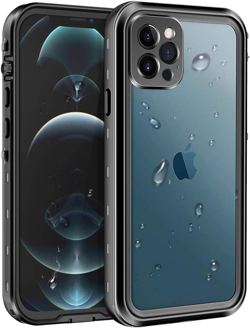 AICase Waterproof Case for iPhone 12 6.1 inches, IP68 Waterproof 360 ...