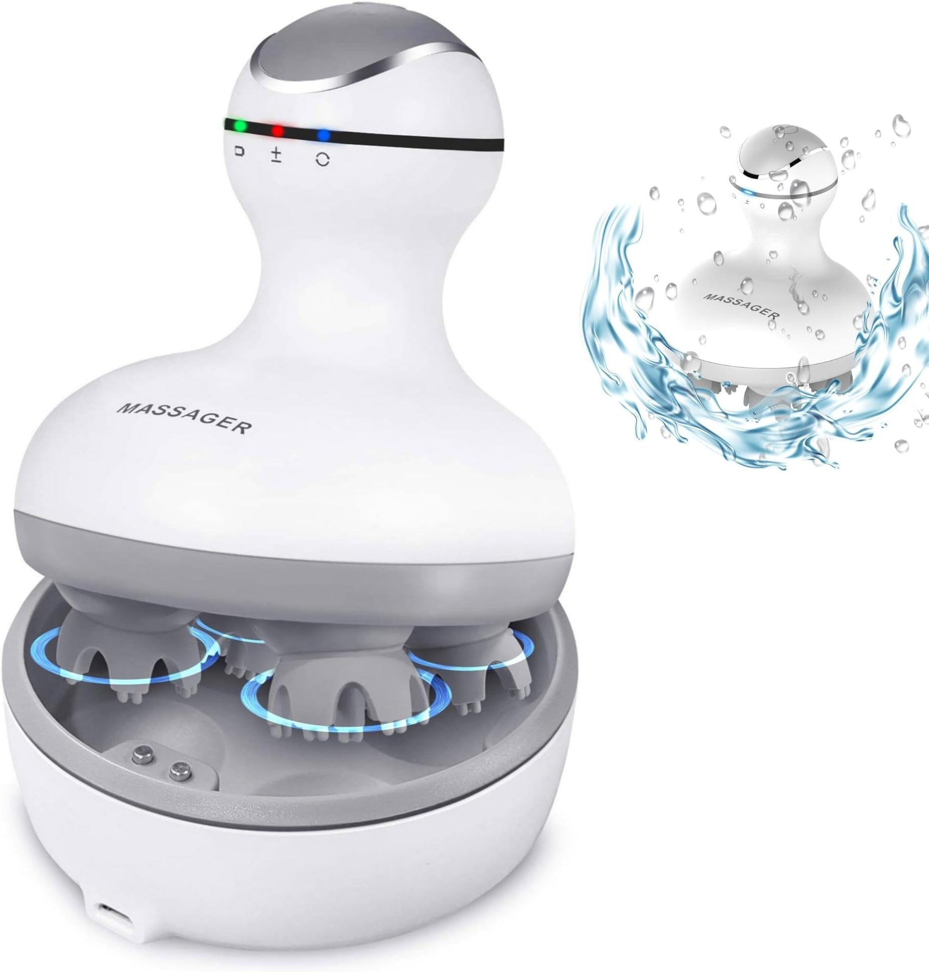 Amazon.com: DPGrazzt Head Massager Scalp Stress Relax, Electric Scalp ...