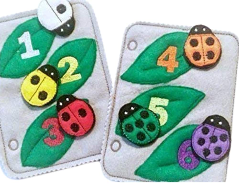 Amazon.com: Ladybug counting numbers learning activity quiet book page ...