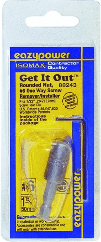 One Way Screw Remover, No.6 : Amazon.co.uk: DIY & Tools