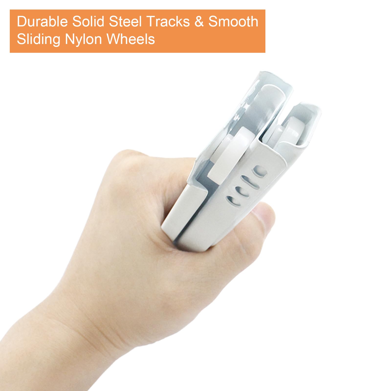 Snapklik.com : Suiwotin 1 Pair 16 Inch Drawer Slides, White Coated ...