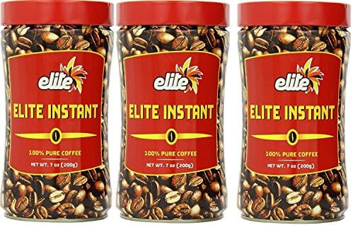 Amazon.com : Elite Instant Coffee, 7oz (3 Pack) | Rich & Aromatic ...