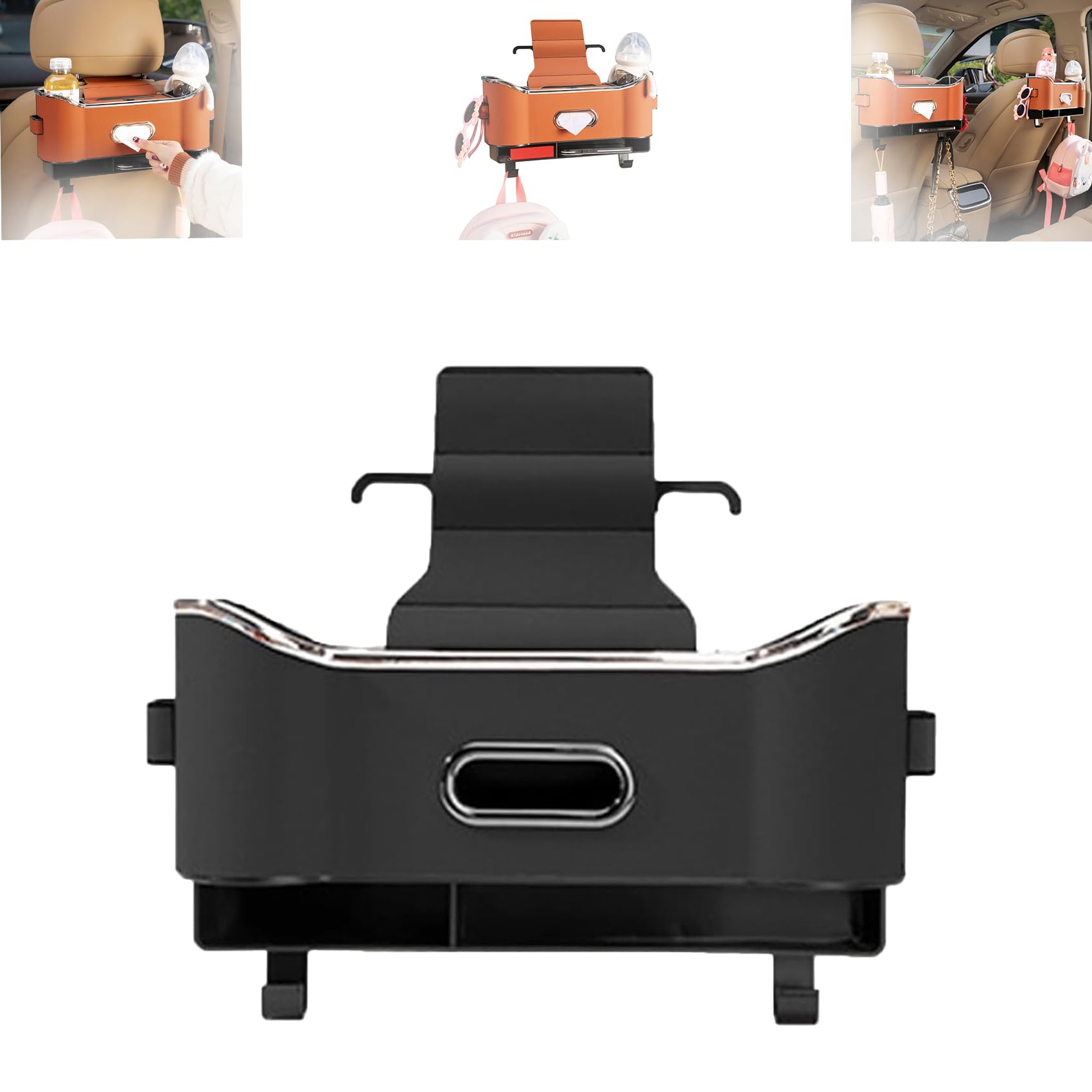 Amazon.com: 2024 New Car Back Seat Organizer With 2 Cup Holder ...
