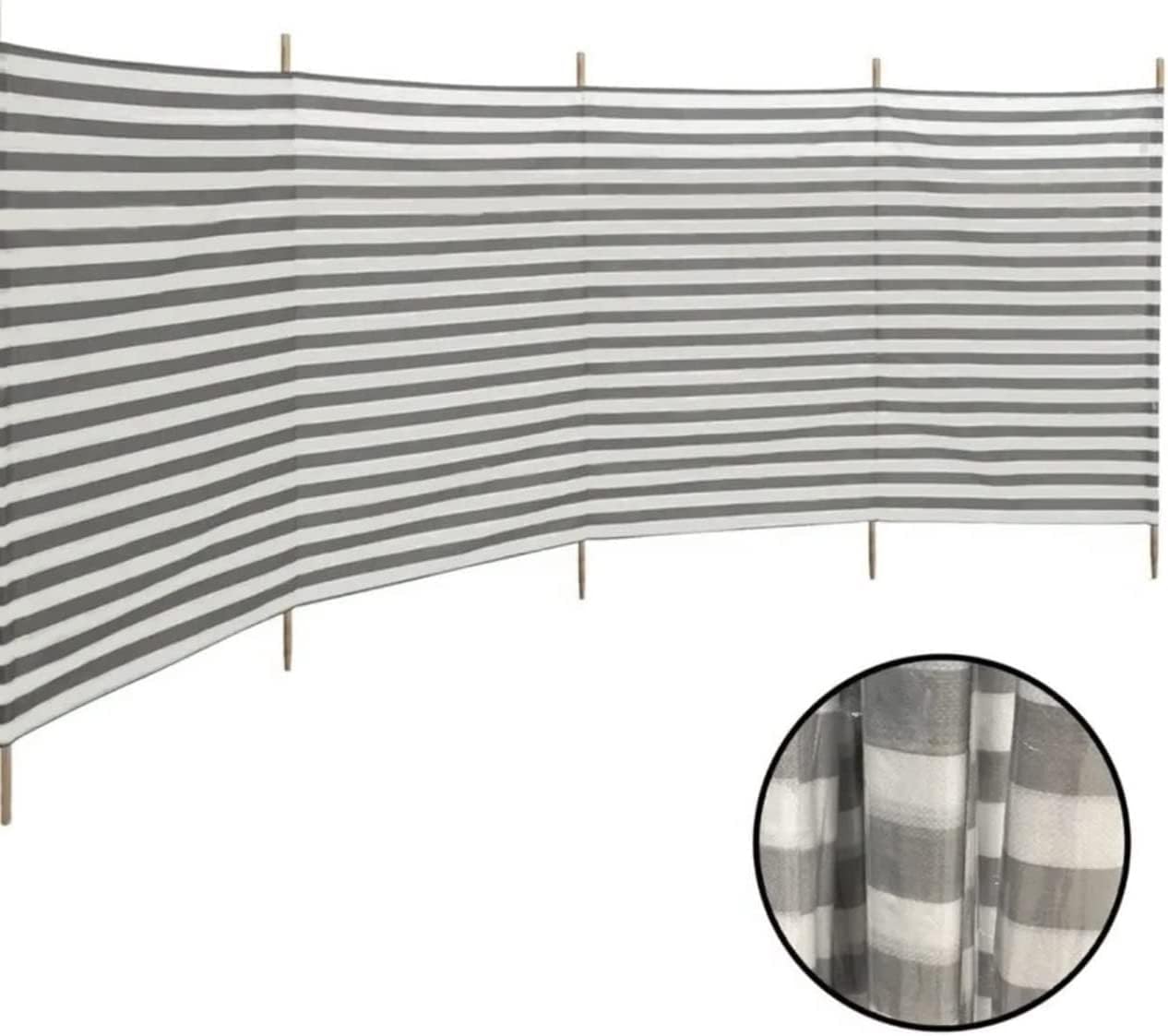 U.saf 5 Pole Grey Camping windbreaker Foldable Beach Windbreak Colorful ...