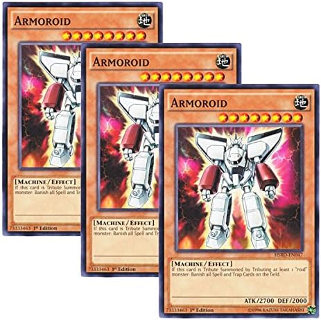 Amazon.co.jp: 【 3枚セット 】遊戯王 英語版 HSRD-EN047 Armoroid アーマロイドガイデンゴー (ノーマル ...